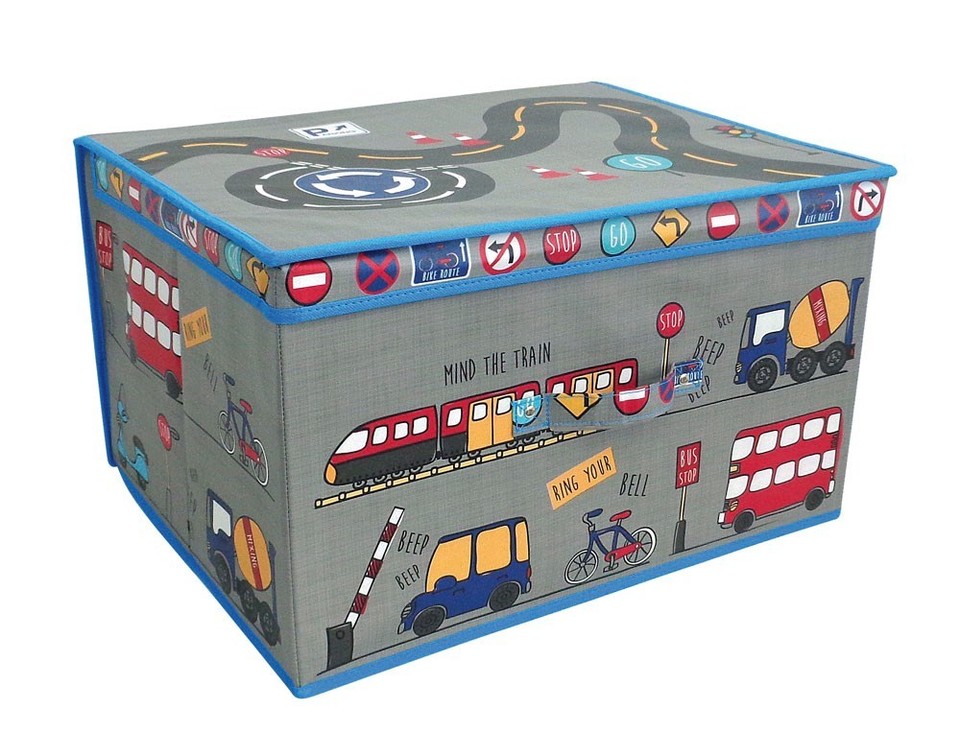 Large Collapsible Storage Box Folding Jumbo Storage Chest Kids Room Toy ...