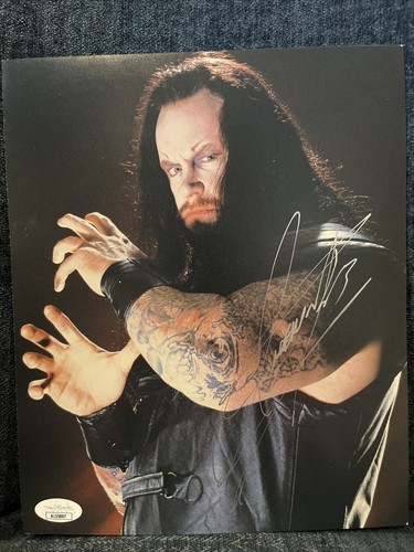 The Undertaker Signed WWE WWF 8x10 Photo Wrestling Autographed JSA COA ...