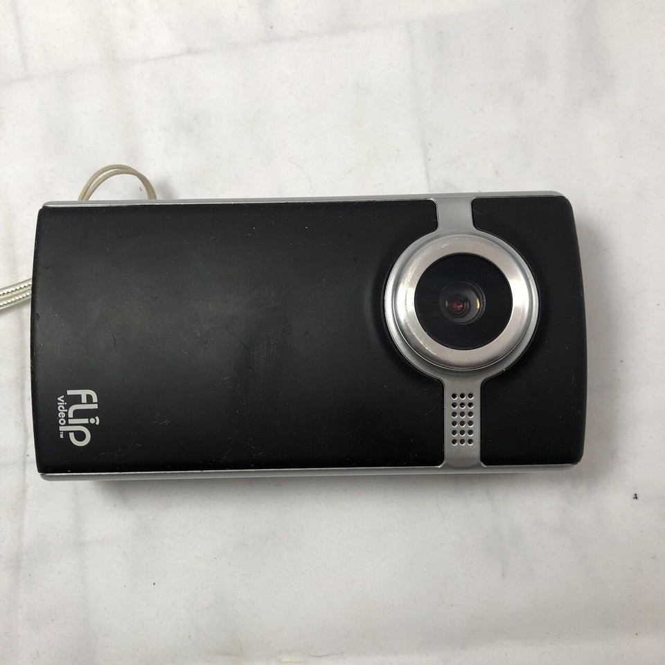 Flip Video Ultra Series Camcorder Records 60 Minutes Black And Silver ...