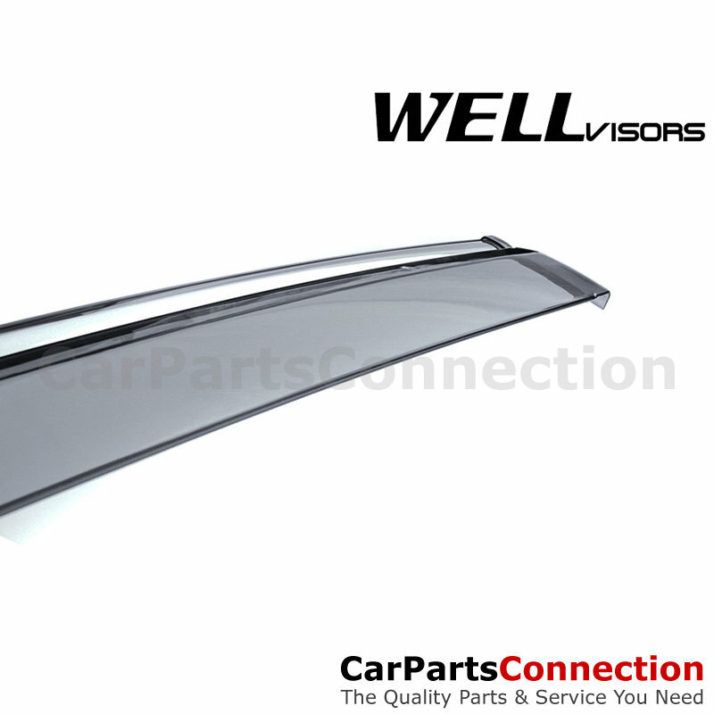 WellVisors Window Visors 16-22 For Honda Pilot Side Deflectors Chrome ...