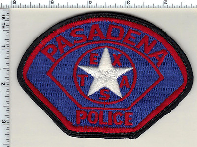 Pasadena Police (Texas) Uniform Take-Off Medium Shoulder Patch from ...