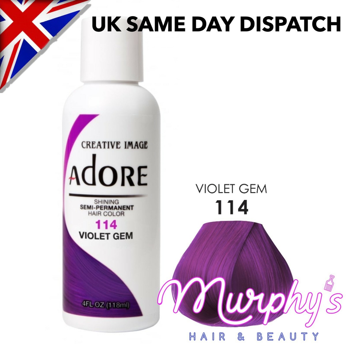 Adore Violet Gem Adore Semi Permanent Hair Color | Ashley Lee