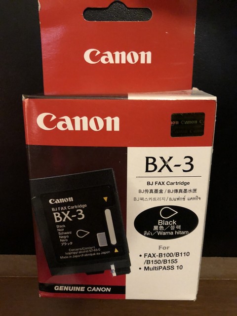 Canon Bx-3 Ink Cartridge Genuine Authentic Factory Bj Fax B100 B110 for ...
