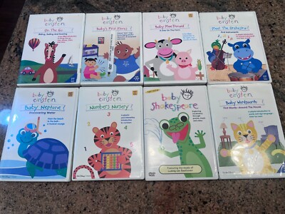 Disney Baby Einstein&Baby Genius Children's Learning DVD Lot of 8 | eBay