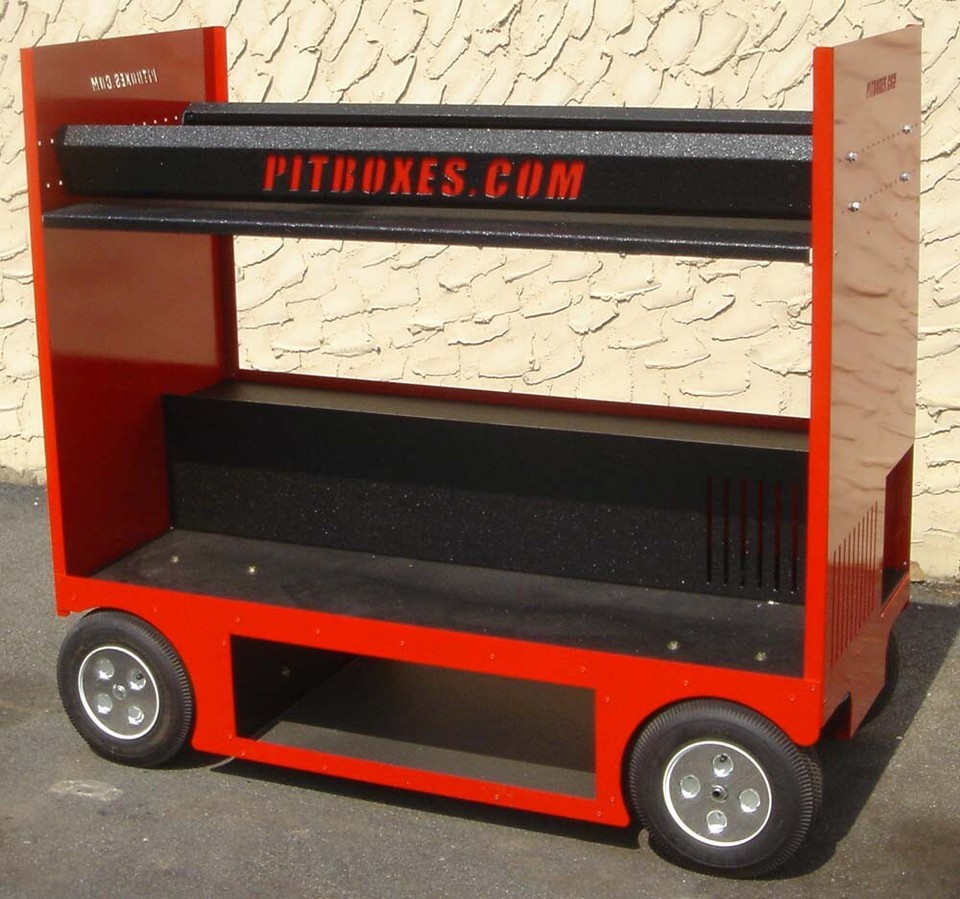 RSR Pit Box Pitbox Rolling Portable Racing Toolbox Cart Kart Tool box ...