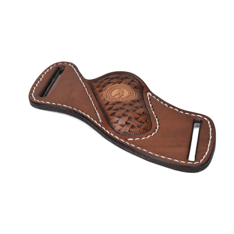 TOURBON Leather Folding Knife Sheath Blade Protector Pocket Knives Belt ...