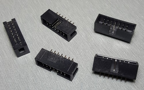 14 Pin IDC socket Vertical PCB Mount 2.54mm 2x7 Male Box header Pack of ...