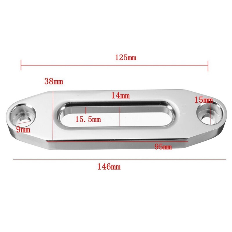 6 Pcs 125mm 4000LBS Universal Chrome Aluminum Hawse Fairlead ...
