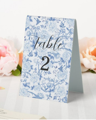 banquet table marker double sided 4 in X 6 in tall tables 2-18 | eBay