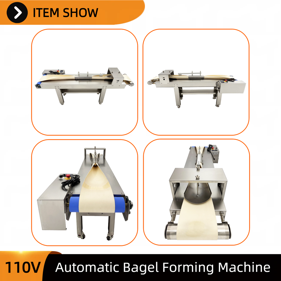 Automatic Commercial Bagel Forming Machine 110V Bakery Prefabricated ...