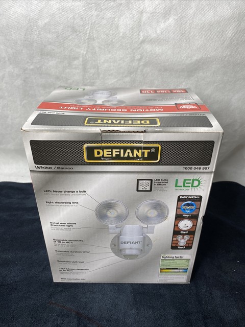 Defiant DFI-5936-WH 180 Degree 1100lm 110W Sensor Security Light for ...