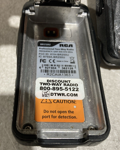 Lot of 4 RCA Two-Way Radio Walkie Talkie BR250U and RDR2500 No tested ...