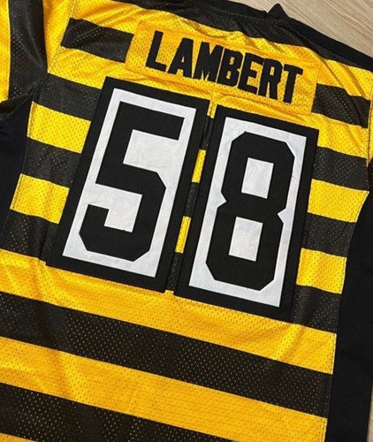 Pittsburgh Steelers #58 Jack Lambert - Bumble Bee Jersey - Rugby Style ...