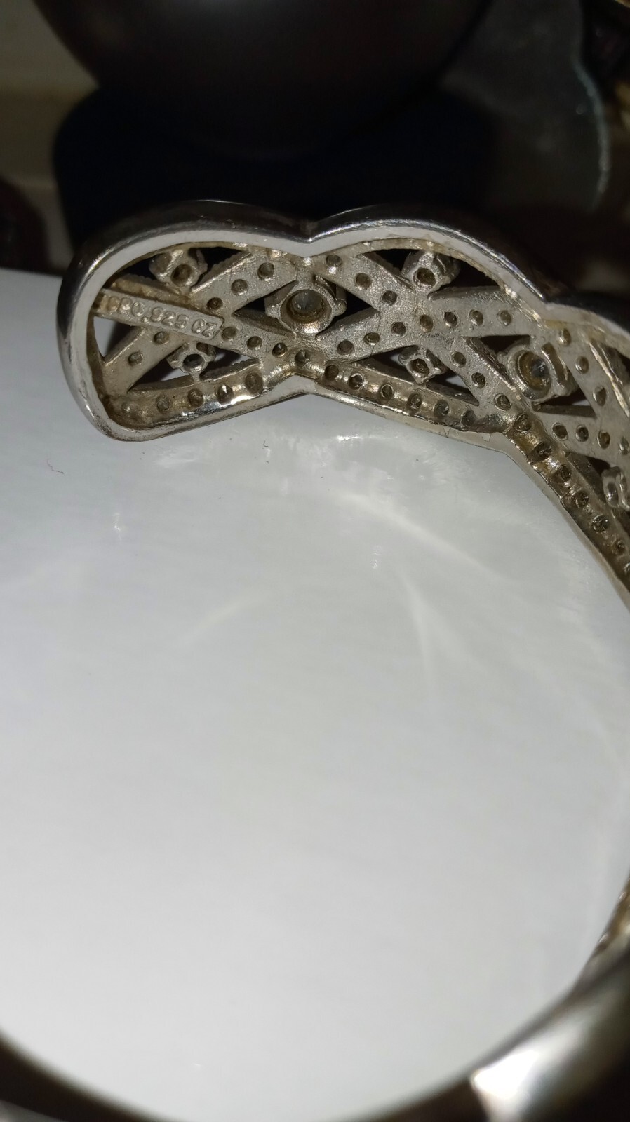 Rare Joseph Esposito Cuff Sterling Czs - Gem