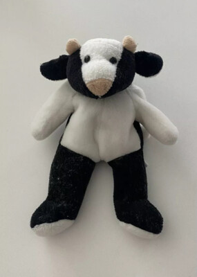 Mary Meyer Cow Plush Black White Stuffed Animal Soft Toy 8” Beanie | eBay