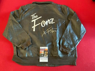 The Fonz, "Autographed", (JSA) Replica Jacket (Scarce / Vintage) Happy ...