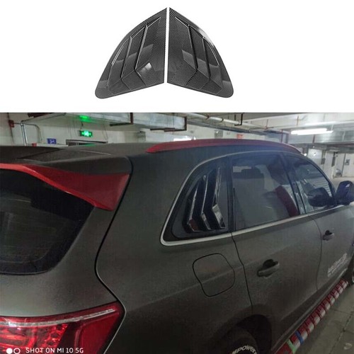 Window Louver Shutter 2pc Carbon Fiber Side Vent Scoop For Audi Q5 SQ5 ...