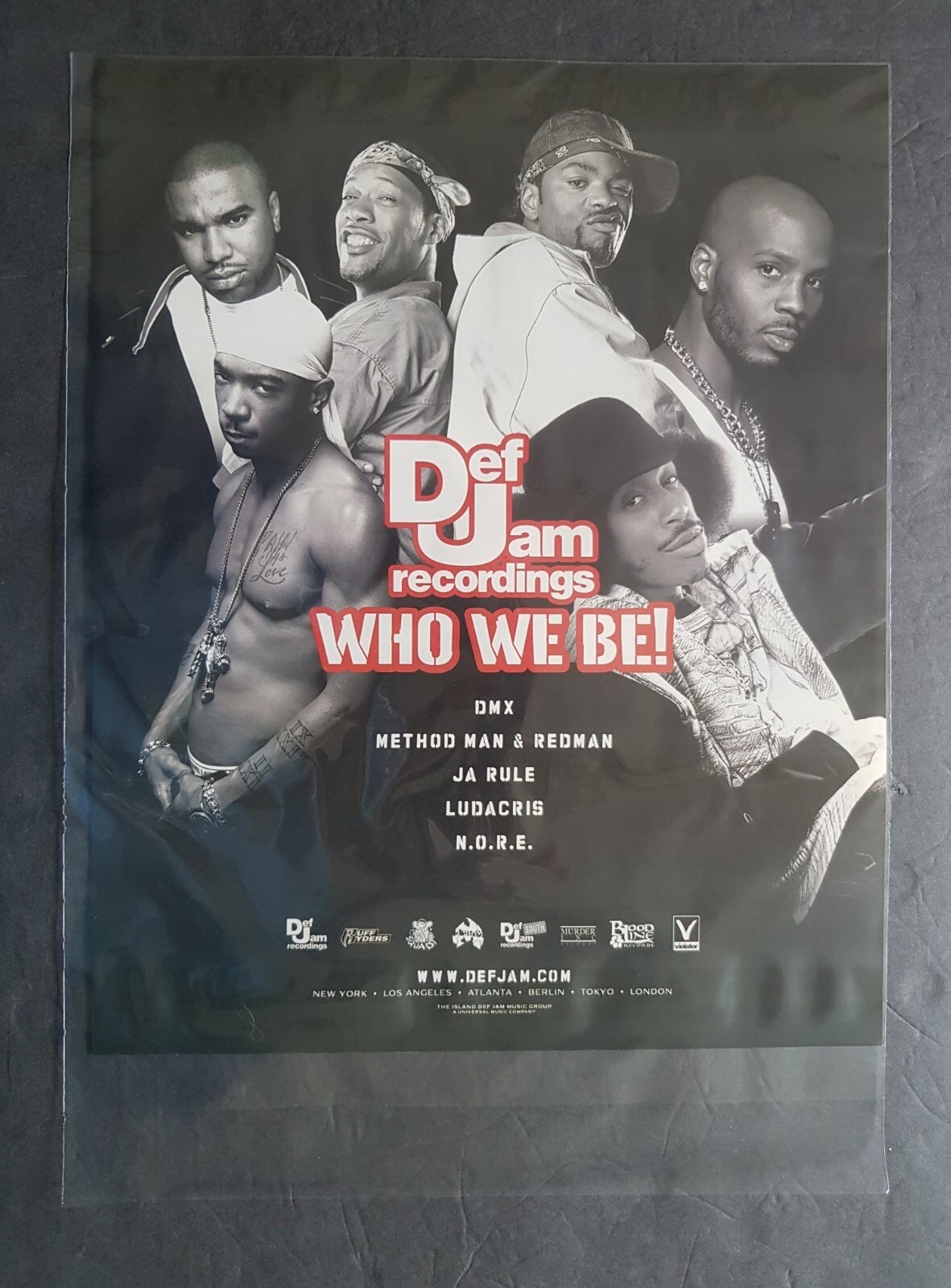 DMX Method Man Ludacris Ja Rule Def Jam Recordings Promo Print Ad 2001 ...