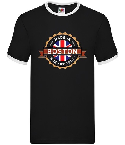 Fabriqué En Boston - Hommes Contraste - Ville Village Né Amour Live ...