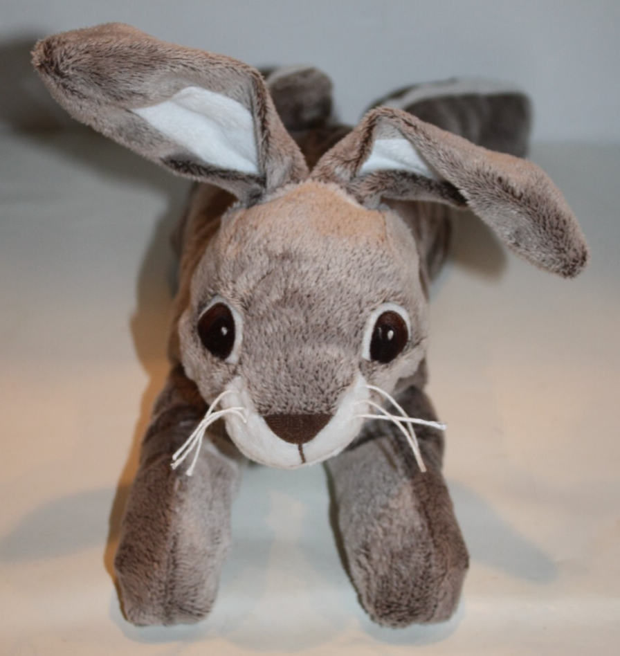 IKEA Vandring Hare Easter Bunny Rabbit 17" Plush Embroidered Eyes Soft ...