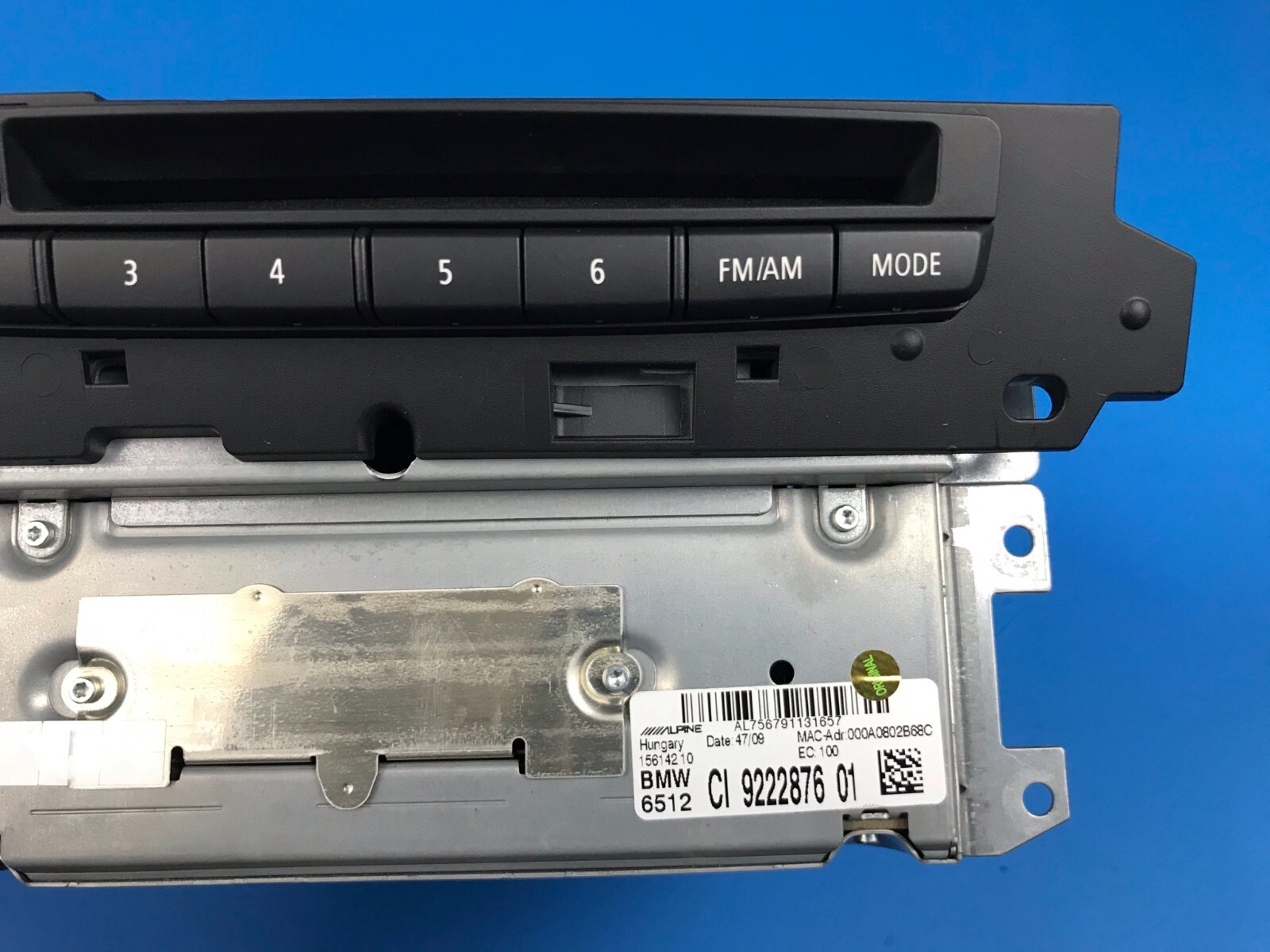 2010 BMW 528i Alpine Navigation FM CD DVD Radio Receiver CIC Head Unit ...