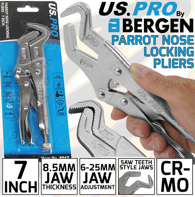 US PRO Parrot Nose Locking Pliers Mole Grips Adjustable Parrot Wrench ...