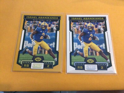 2023 Panini SCORE FOOTBALL GOLD BORDER & BASE RC ISRAEL ABANIKANDA #326 ...