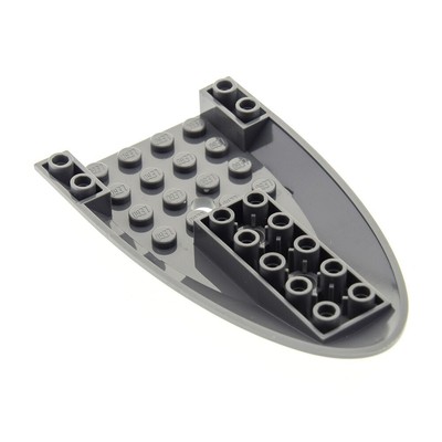 1x Lego Flugzeug Rumpf Front 6x10 neu-dunkel grau gewölbt 3 Löcher ...