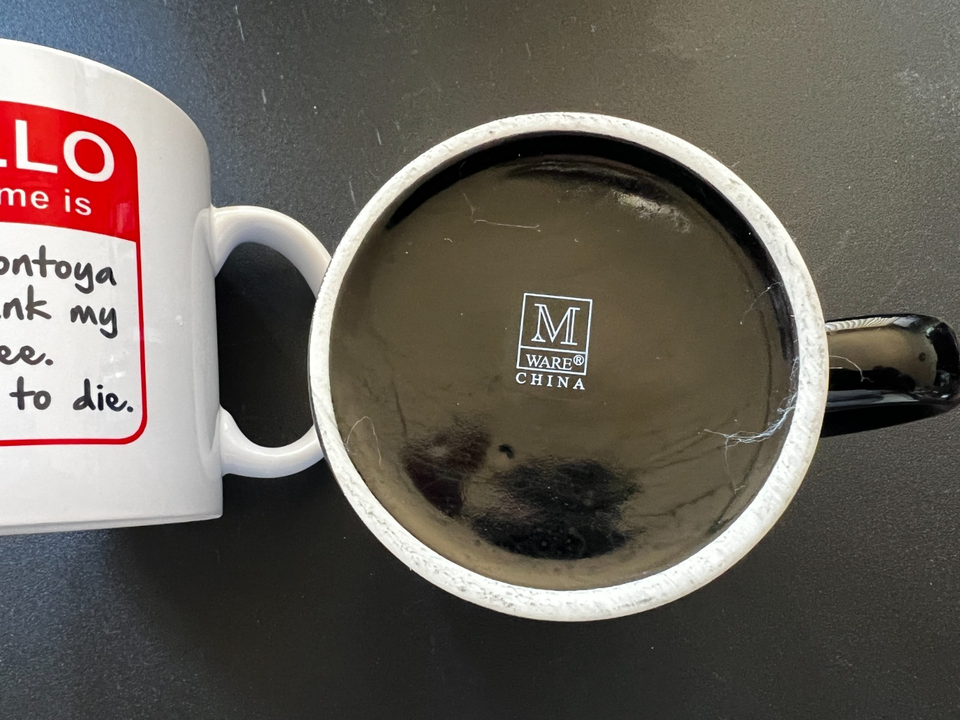 2 Princess Bride Indigo Name Tag HELLO, My Name is... Mugs. Take a look ...