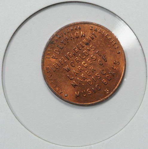 Polyphon Leipzig Germany Disc Music Boxes US Bicentennial Indian Head ...