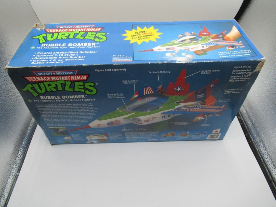 Vintage Teenage Mutant Ninja Turtles Bubble Bomber Airplane 1992 | eBay