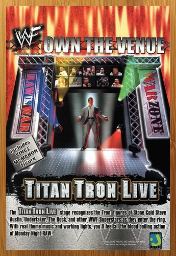 1999 WWE Titan Tron Live Stage Print Ad/Poster WWE Wrestling Action ...