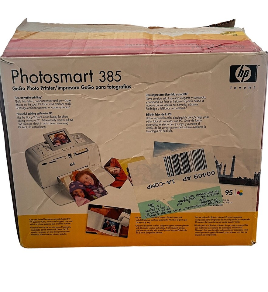 HP 385 Digital Photo Inkjet Printer 829160887425| eBay