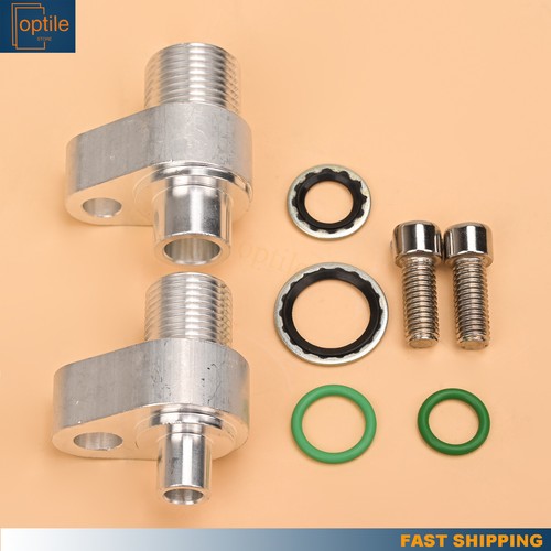 For Denso 10S17F & 10S20F A/C Compressor Adapter Fittings Kit For LS ...