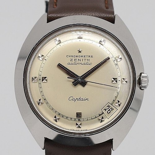 Zenith Captain Date Silver Dial Men's Watch | eBay