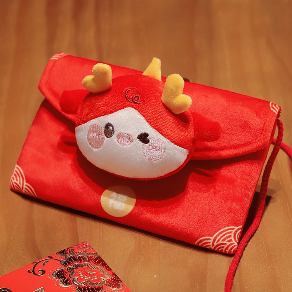 Coin Purse Plush Red Envelopes Plushy Small Red Envelope Satchel Gift ...