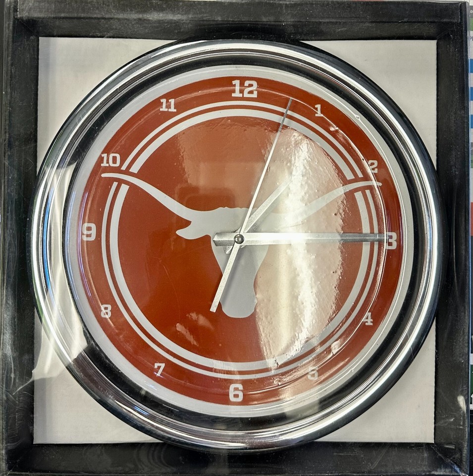 NCAA 12" Wall Clocks: Texas A&M OU OSU Texas Longhorns Ohio State ...