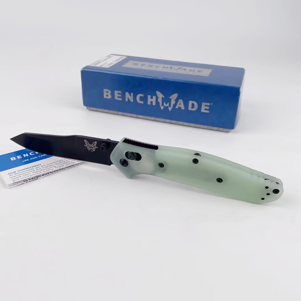 Benchmade 940BK-2004 Osborne Axis- Blade Jade Handle G-10 Black Folding ...