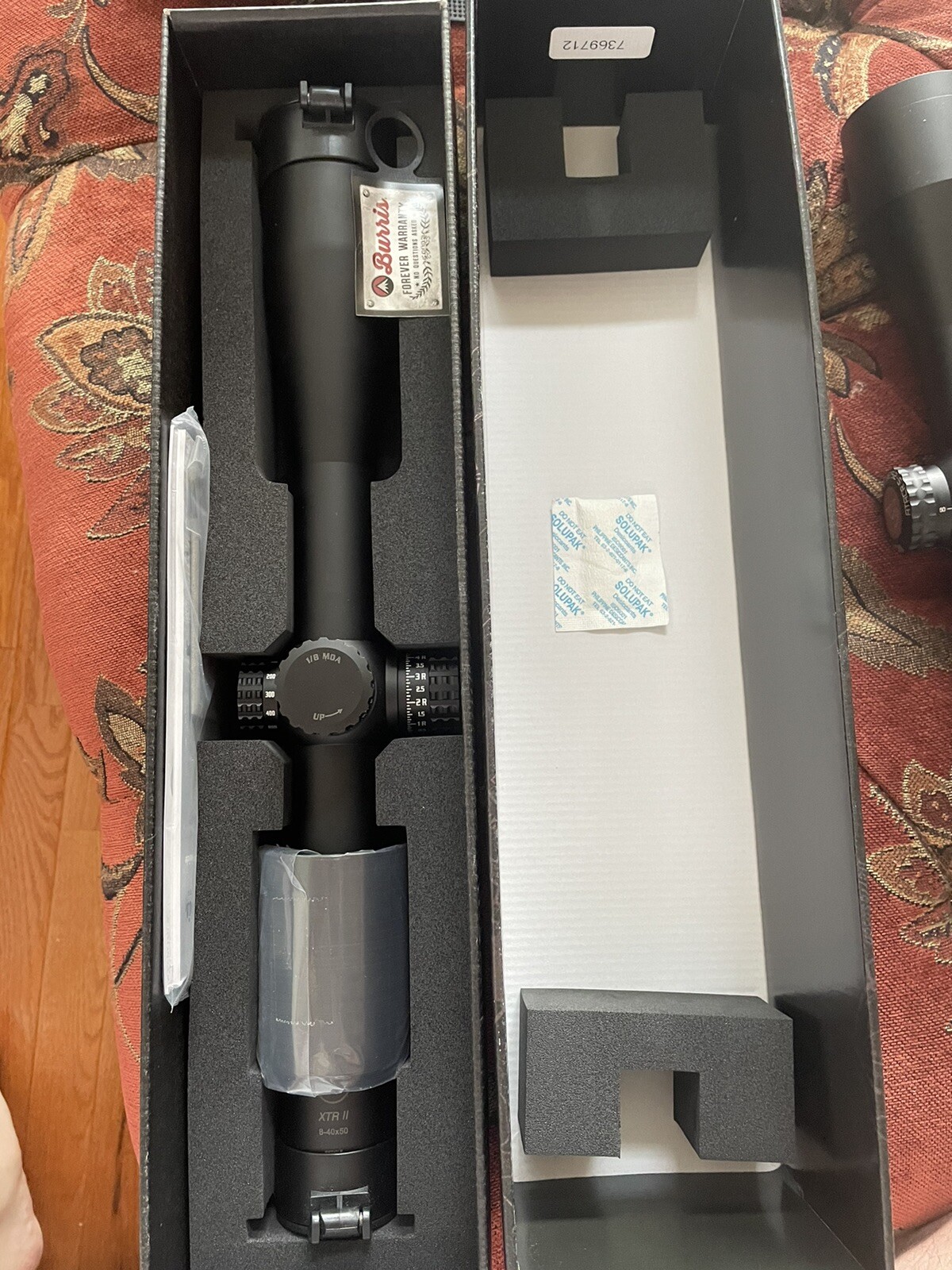 Burris XTR II 8-40x50mm Riflescope w/ SFP F-Class DCH Reticle 201081 ...