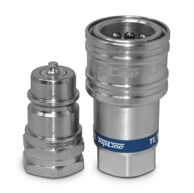 TL37 1/2" NPT Thread 1/2 Ag Hydraulic Quick Connect Coupler Poppet ...
