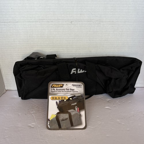 AWP American Work Products Polyester Zippered Closed Tool Bag Black | eBay