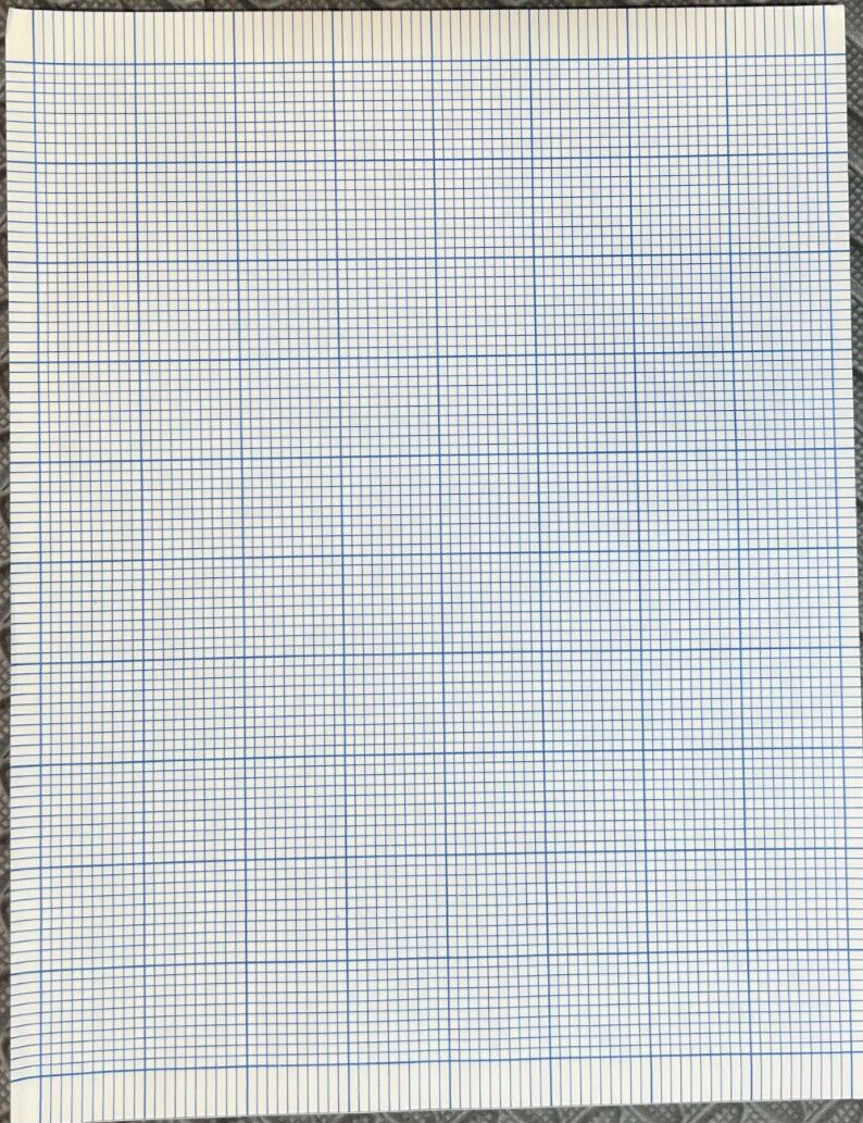 Engineering Computation Pad, Cross-Section Quadrille Rule (10 sq/in, 1 ...
