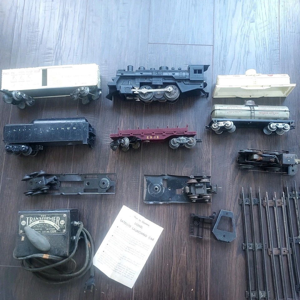 1950's Lous Marx Stream Line Train Set No. 4822 Box Untested FOR PARTS ...