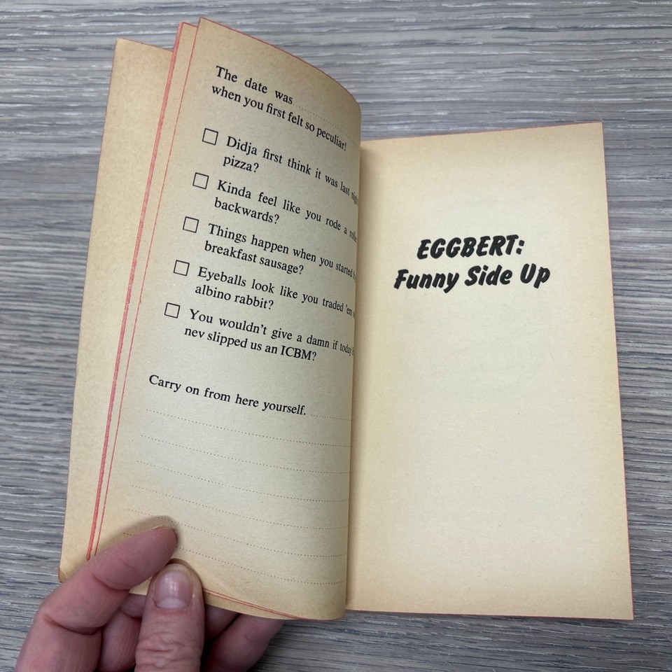 Eggbert Funny Side Up Cartoons by LAF 1972 paperback | eBay