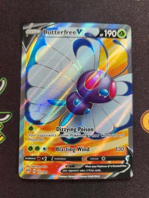 EXACT CARD PICTURED Butterfree V Full Art Pokemon SWSH03 Darkness 177 / ...