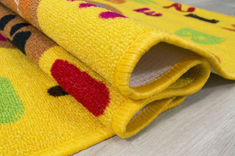 Educational Kids Rug Children for School Classroom Bedroom NON SKID GEL ...