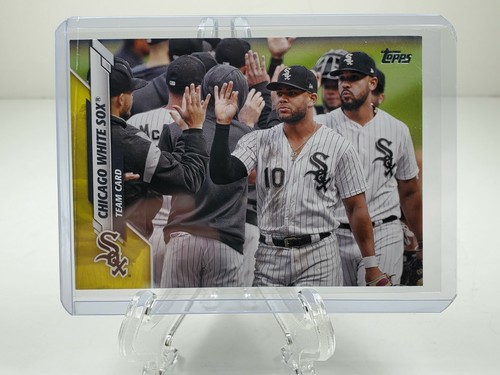 Topps 2020 Series 2 Baseball Card #663 White Sox Team Walgreens Yellow ...
