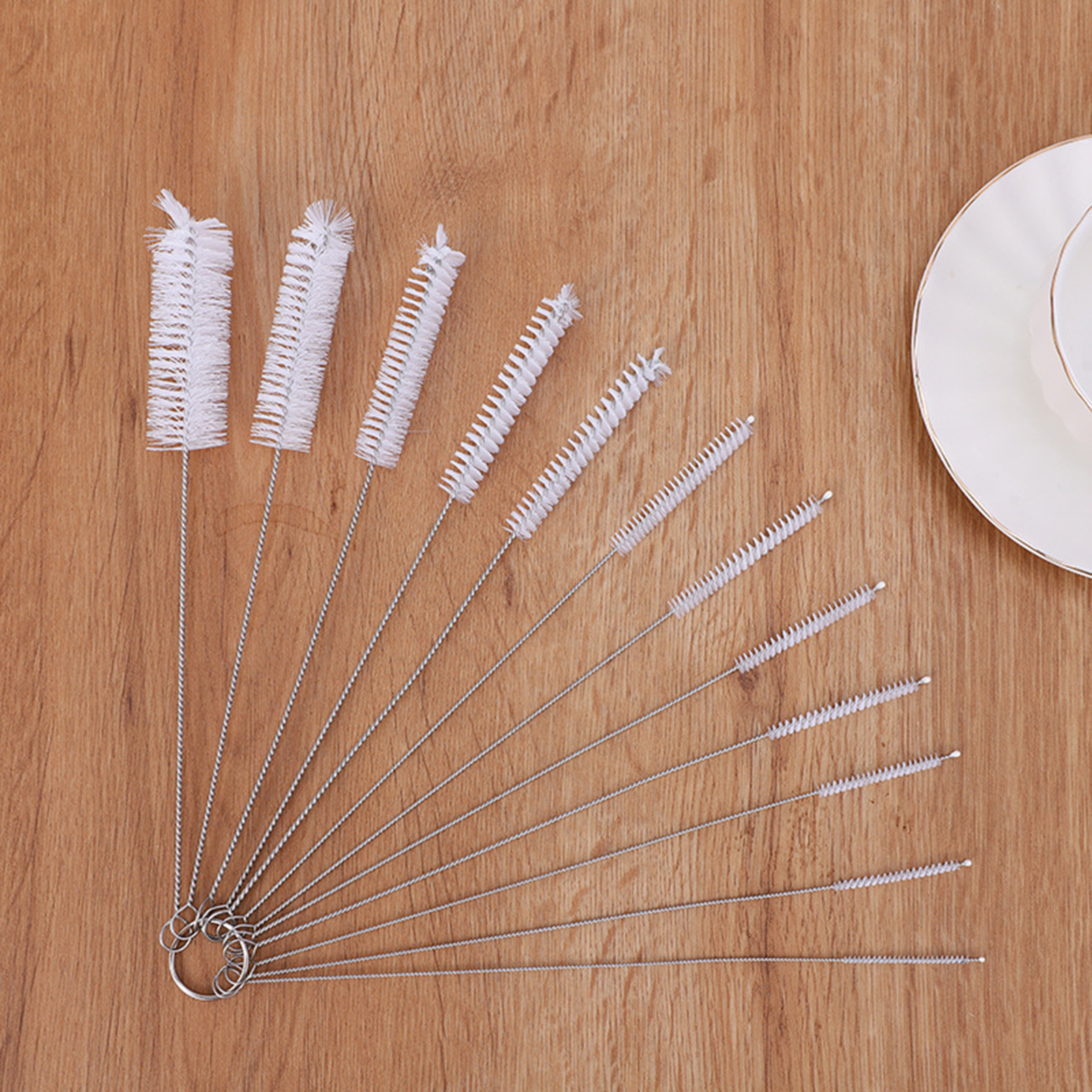 Reusable Pipe Cleaner Long-lasting Tool 12-piece Straw Brush Set for ...