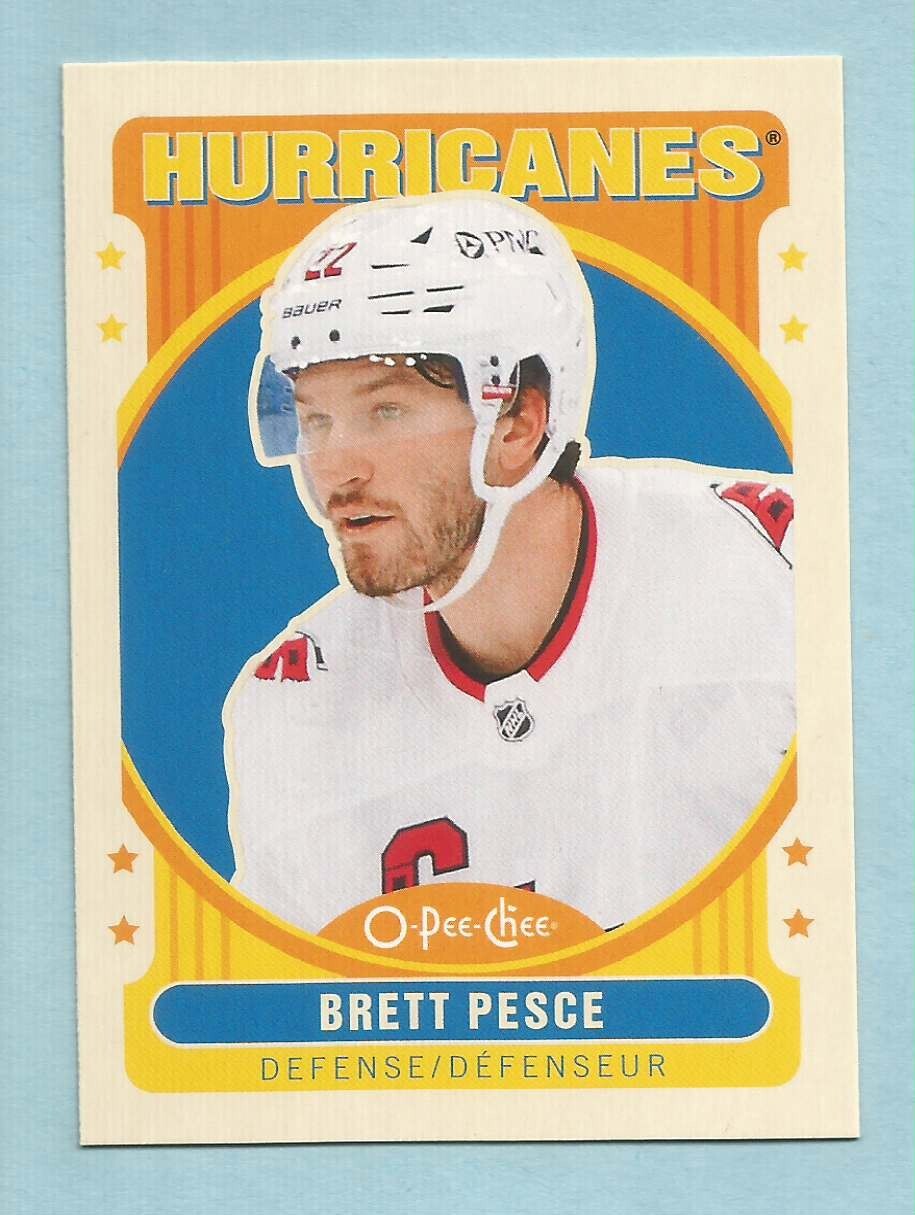 2021-22 O-Pee-Chee OPC Premier RETRO Brett Pesce #220 Carolina ...