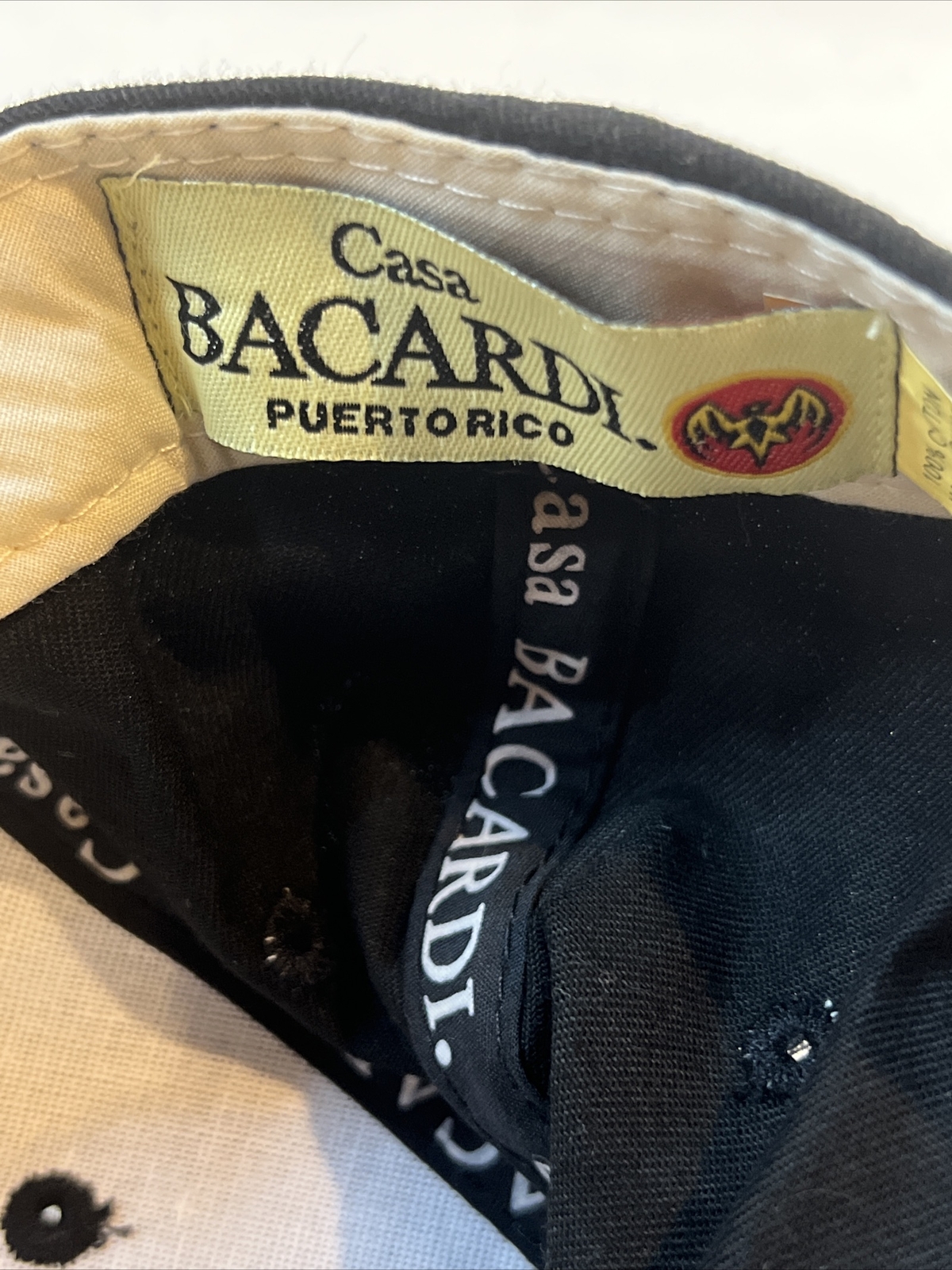 Casa Bacardi Rum CAP HAT Black W/ Bat Logo Adjustabl… - Gem
